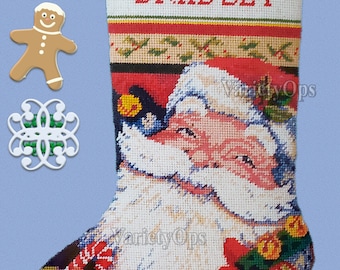 DIY Mini Stitch Kit Red Stocking Holidays Needlepoint Kit - Etsy