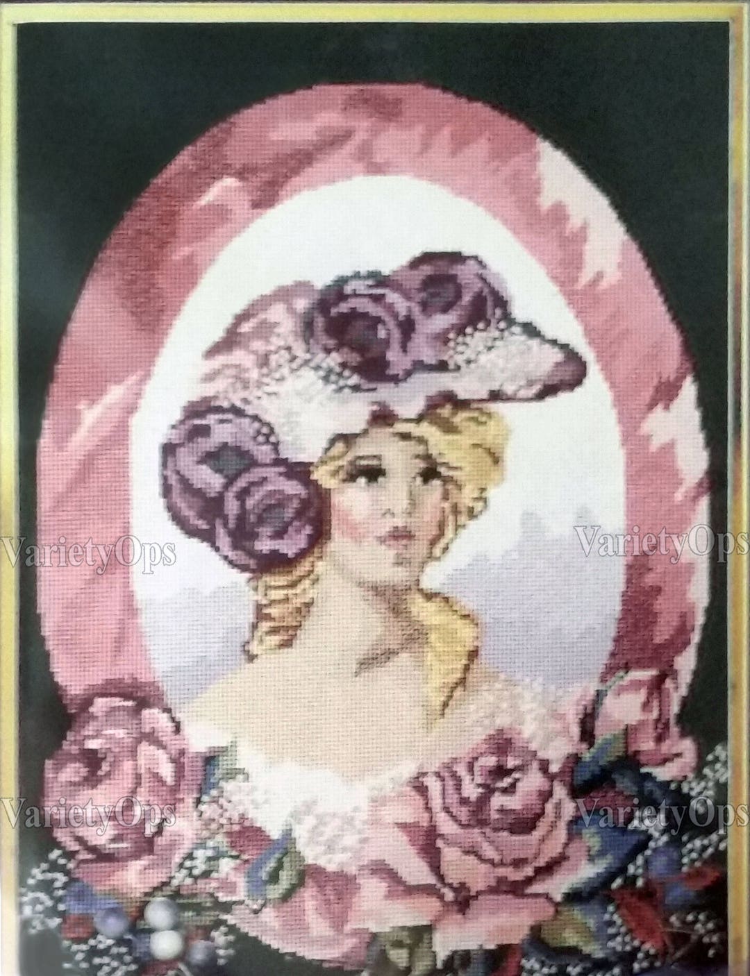 Vintage 1991 - VICTORIAN LADY Needlepoint KIT by Candamar Something ...