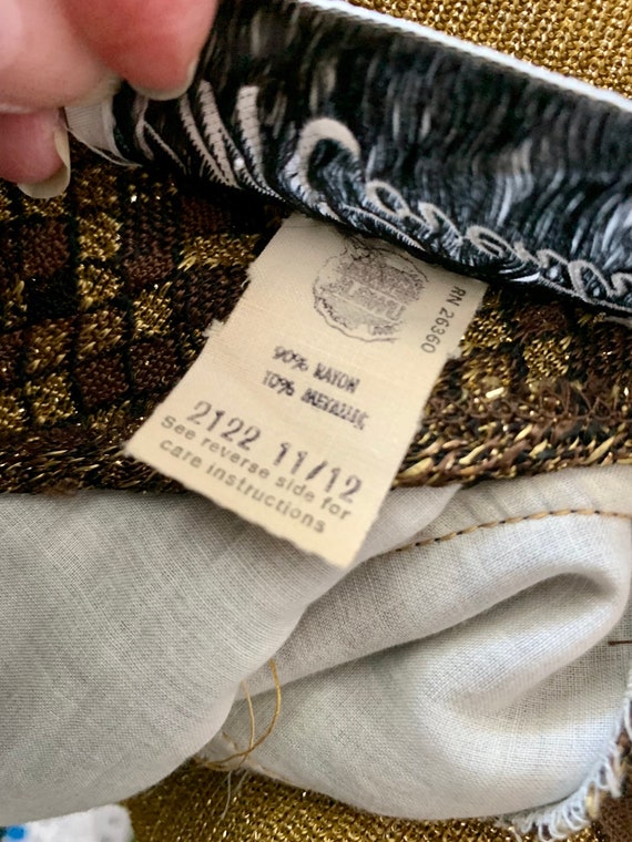 Original 60s Mod Modette Gold Dagger Collar Party Dre… - Gem