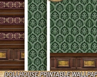 Printable Wallpaper for Dollhouse - Etsy