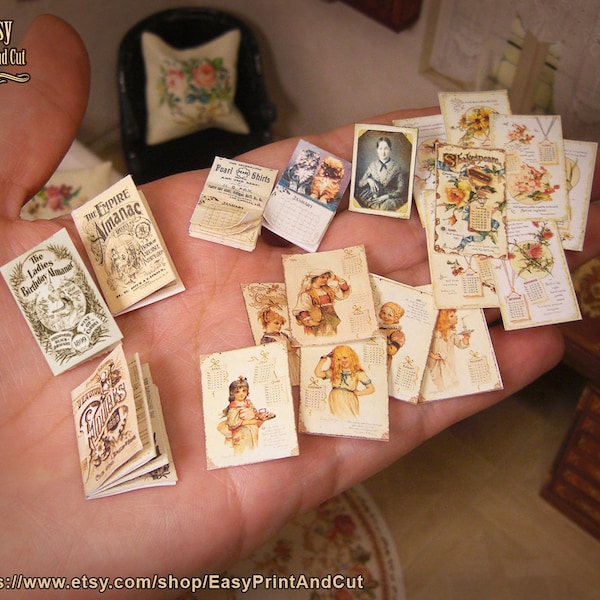 1 12 Scale Calendars - Etsy