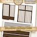 Miniature Printable Japanese Paper Door With Wood Panel and Strip, the ...