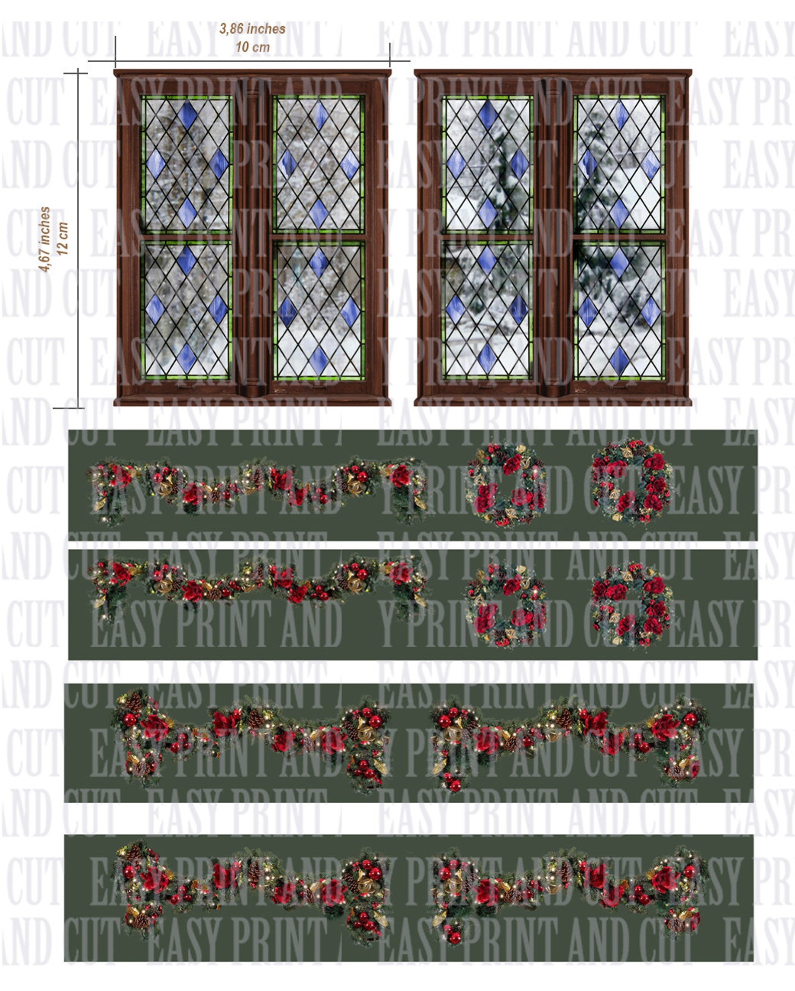 Miniature Windows for 1:12 Scale Dollhouses Dioramas - Etsy