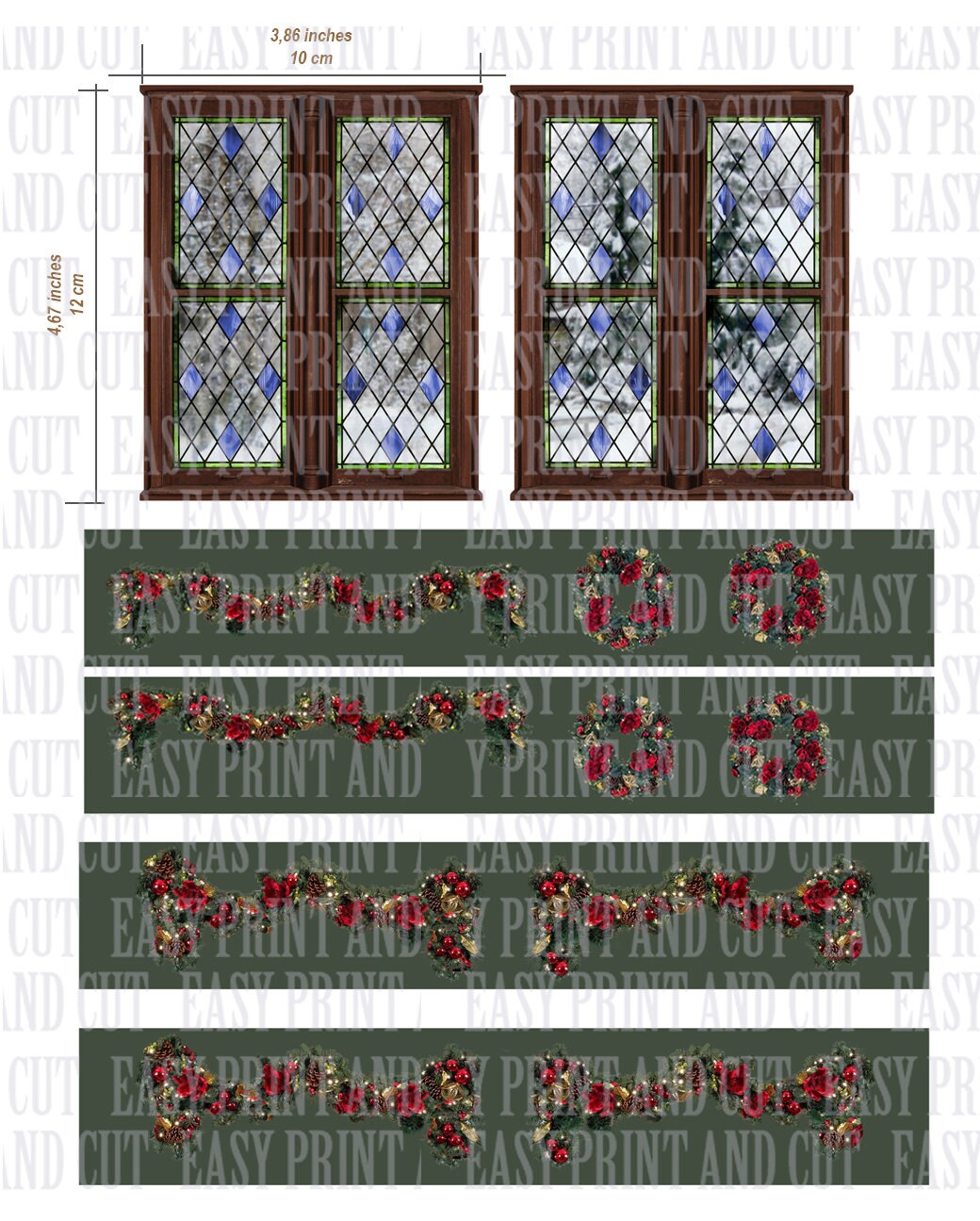 Miniature Windows for 1:12 Scale Dollhouses Dioramas - Etsy