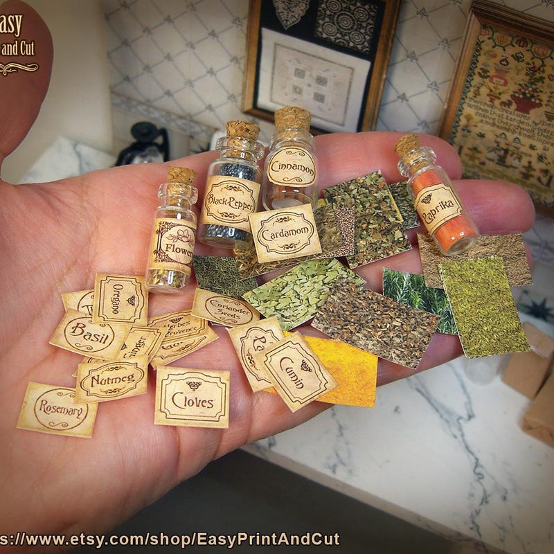 Miniature Spice Jar 1 12 - Etsy UK
