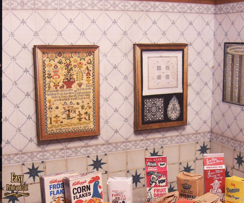 Printable MINIATURE Picture Frame Art . Traditional | Etsy