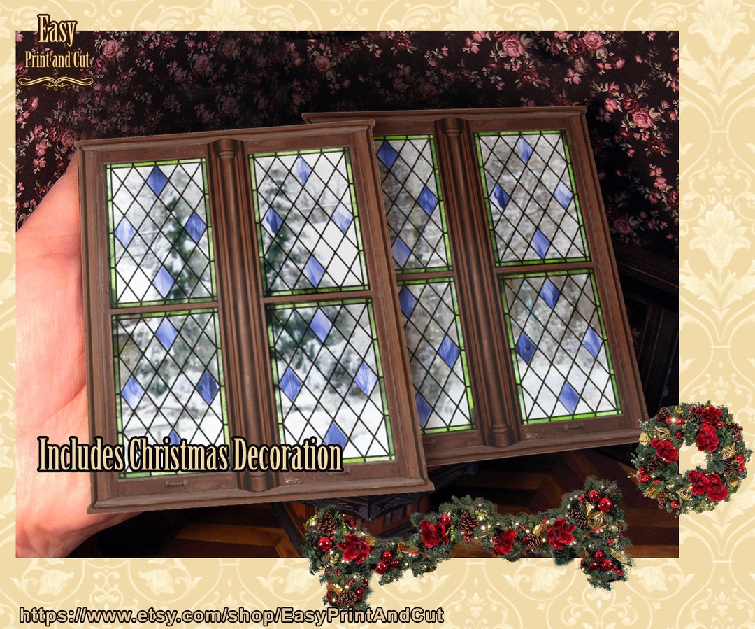 Miniature Windows, for 1:12 Scale, Dollhouses, Dioramas, Roombox ...