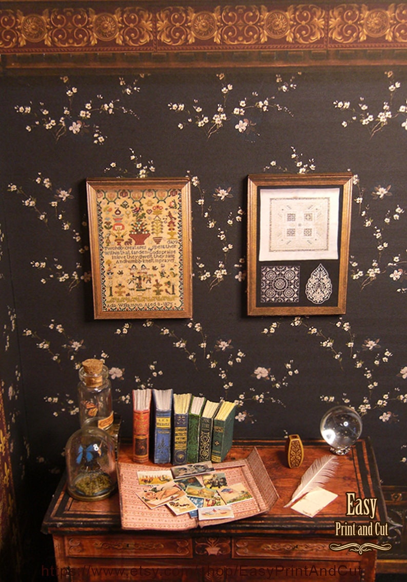 Printable MINIATURE Picture Frame Art . Traditional | Etsy