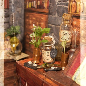 18 Miniature Alchemy Labels, 1:12 Scale, With 32 Sealing Wax, Real ...