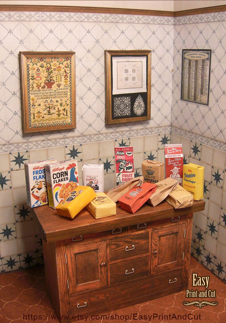 Printable MINIATURE Picture Frame Art . Traditional | Etsy