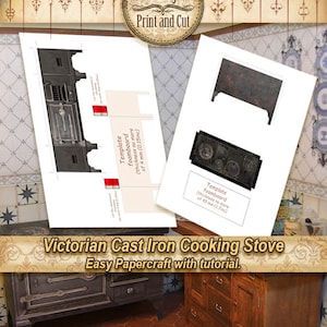 Victorian Cast Iron Cooking Stove 1900 Antique Kitchen. DIGITAL ...