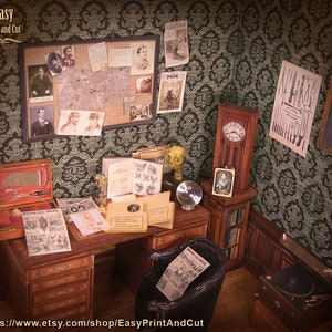 Jack the Ripper Investigation Set, Miniature House, 1:12 Scale, Crime ...