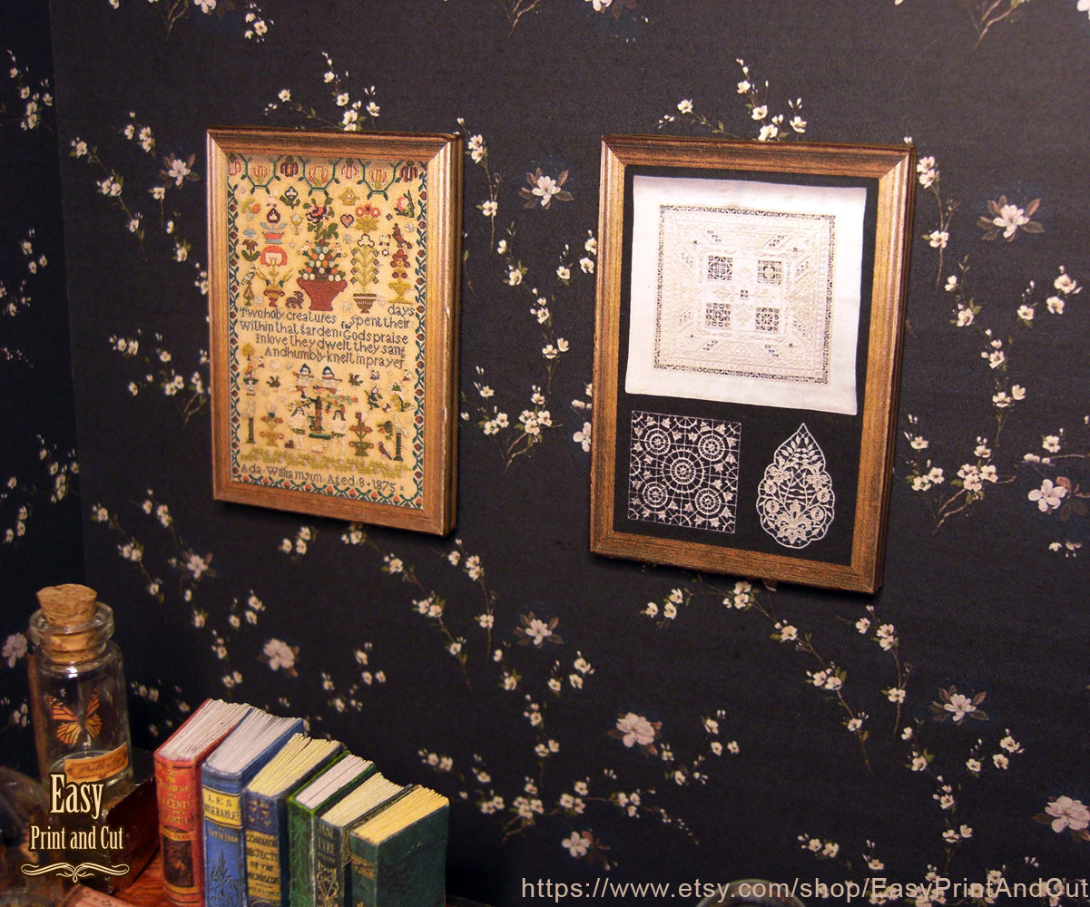 Printable MINIATURE Picture Frame Art . Traditional | Etsy