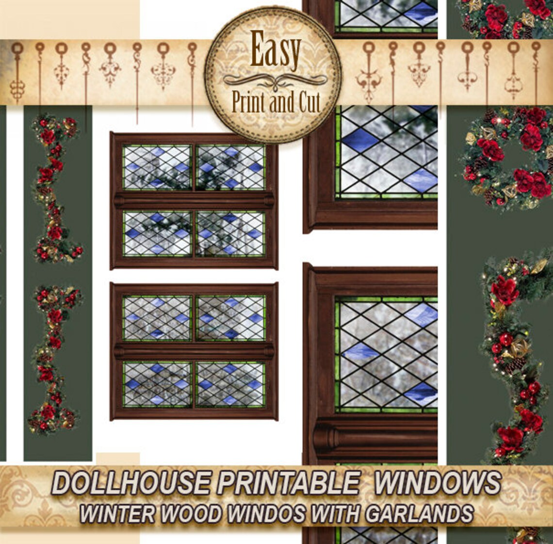 Miniature Windows for 1:12 Scale Dollhouses Dioramas - Etsy