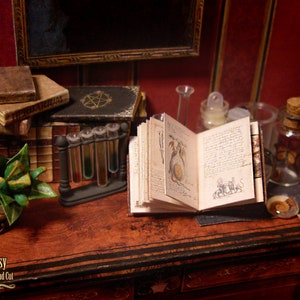 Alchemical Notebook 1 :12 Scale, Miniature for Dollhouse, Dioramas ...