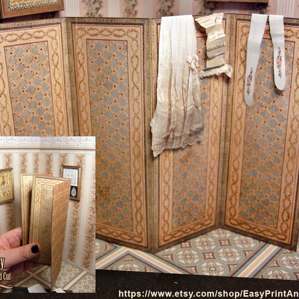 Victorian Dressing Screen - Etsy