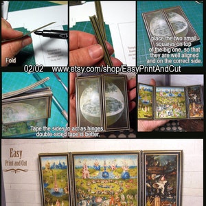 Miniature Picture Frame Art . the Garden of Earthly Delights Trifold ...