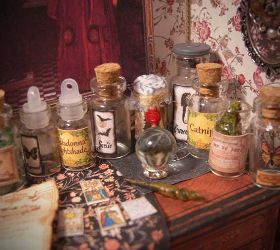 36 Miniature Curiosities Labels 64 Sealing Wax Fantasy - Etsy