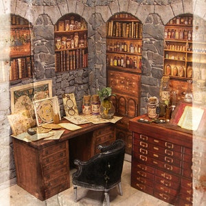 Alchemy Set, Miniature House, 1:12 Scale, Alchemy Symbols, Stellar ...