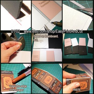 Miniature Dollhouse Victorian Table . INSTANT Digital DOWNLOAD . 12th ...