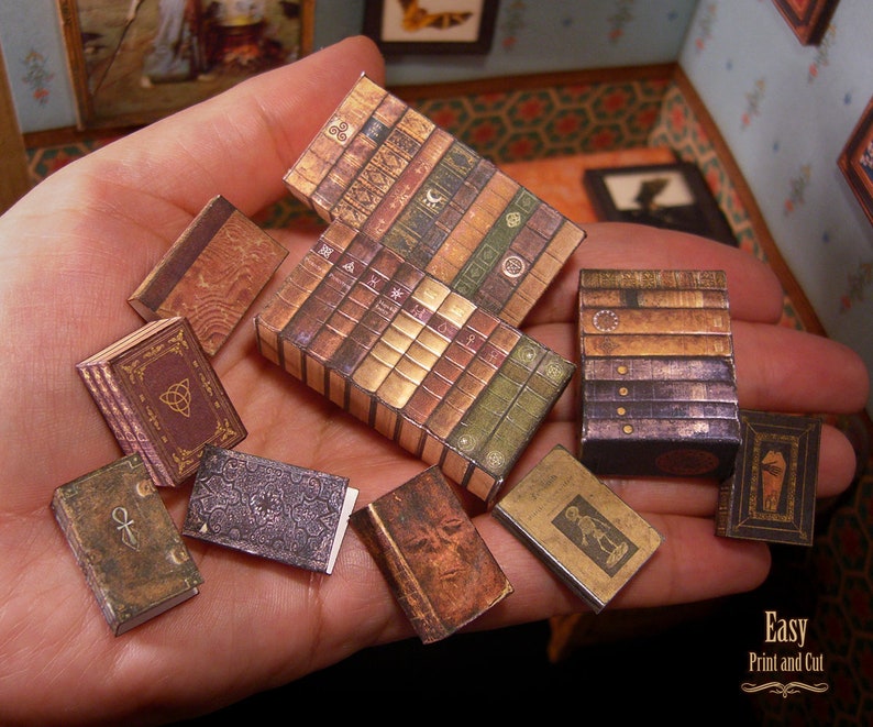 DIY Printable Magic Books Covers Collections Box. Old Spells | Etsy