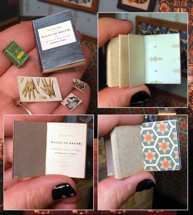 Victorian Arsenic Miniature Book of Specimens Arsenical Wall | Etsy