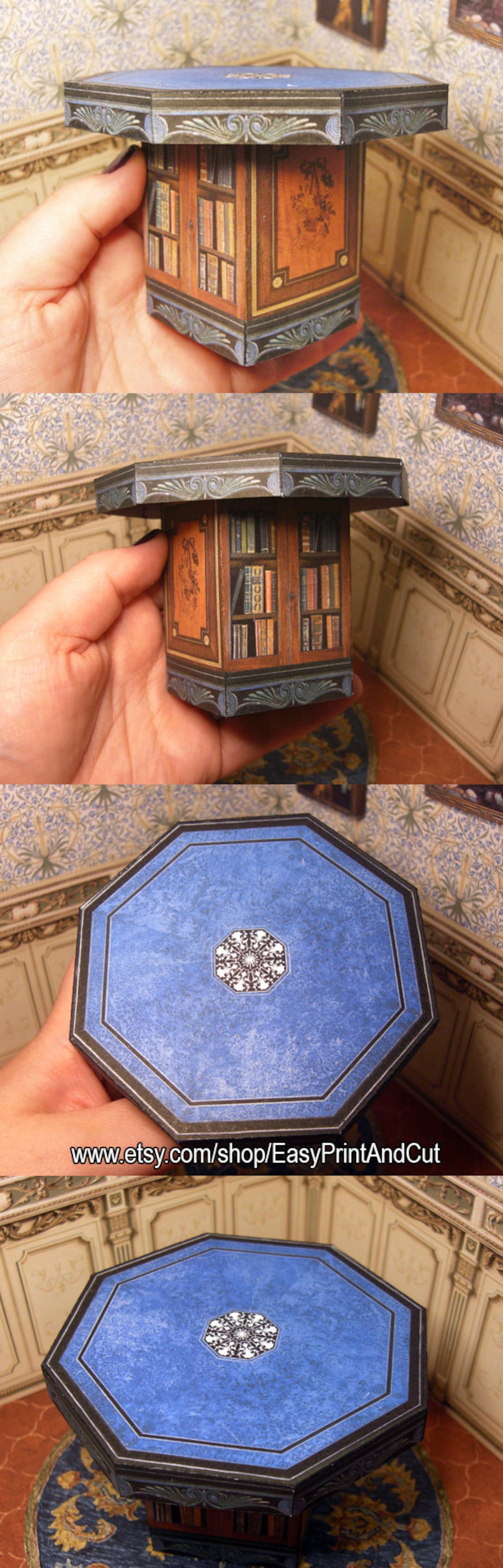 Miniature Dollhouse Victorian Table . INSTANT Digital DOWNLOAD - Etsy