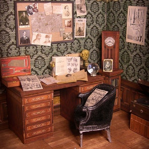 Jack the Ripper Investigation Set, Miniature House, 1:12 Scale, Crime ...