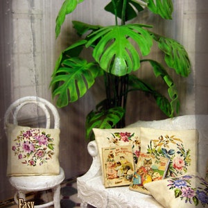 Miniature Printable Wallpaper, White Wall With 2 Windows With Curtains ...