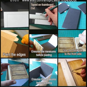 Miniature Medieval Desk, for 1:12 Scale Doll Houses, Dioramas, Roombox ...