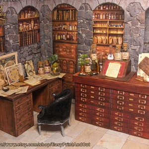 Alchemy Set, Miniature House, 1:12 Scale, Alchemy Symbols, Stellar ...