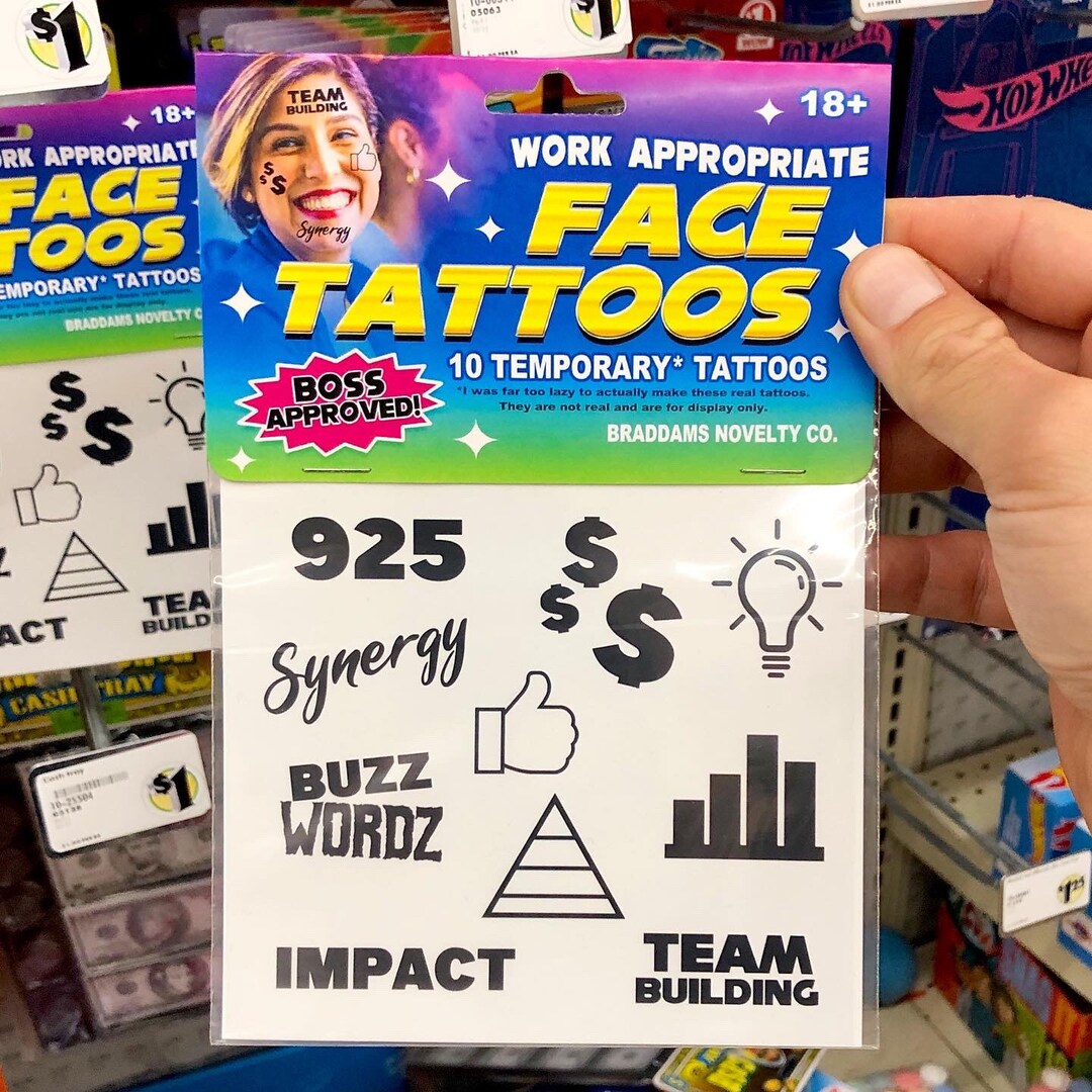 Work Appropriate Face Tattoos - Etsy