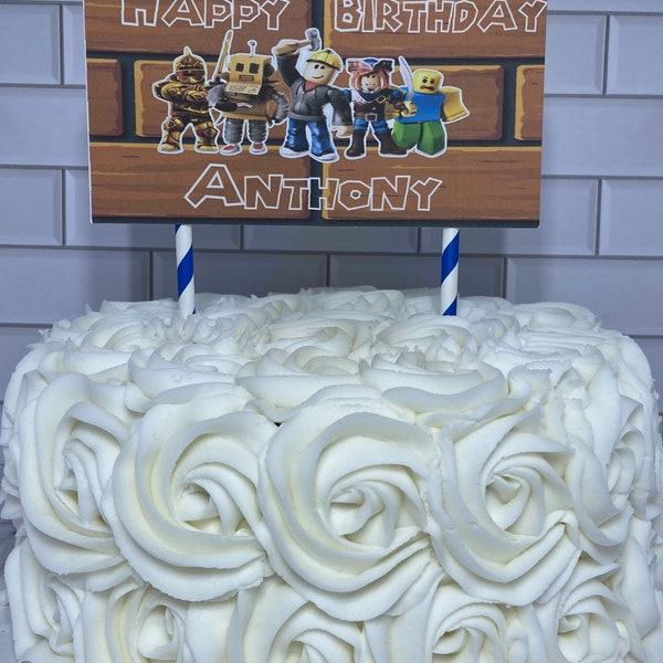 Roblox Cake Topper - Etsy