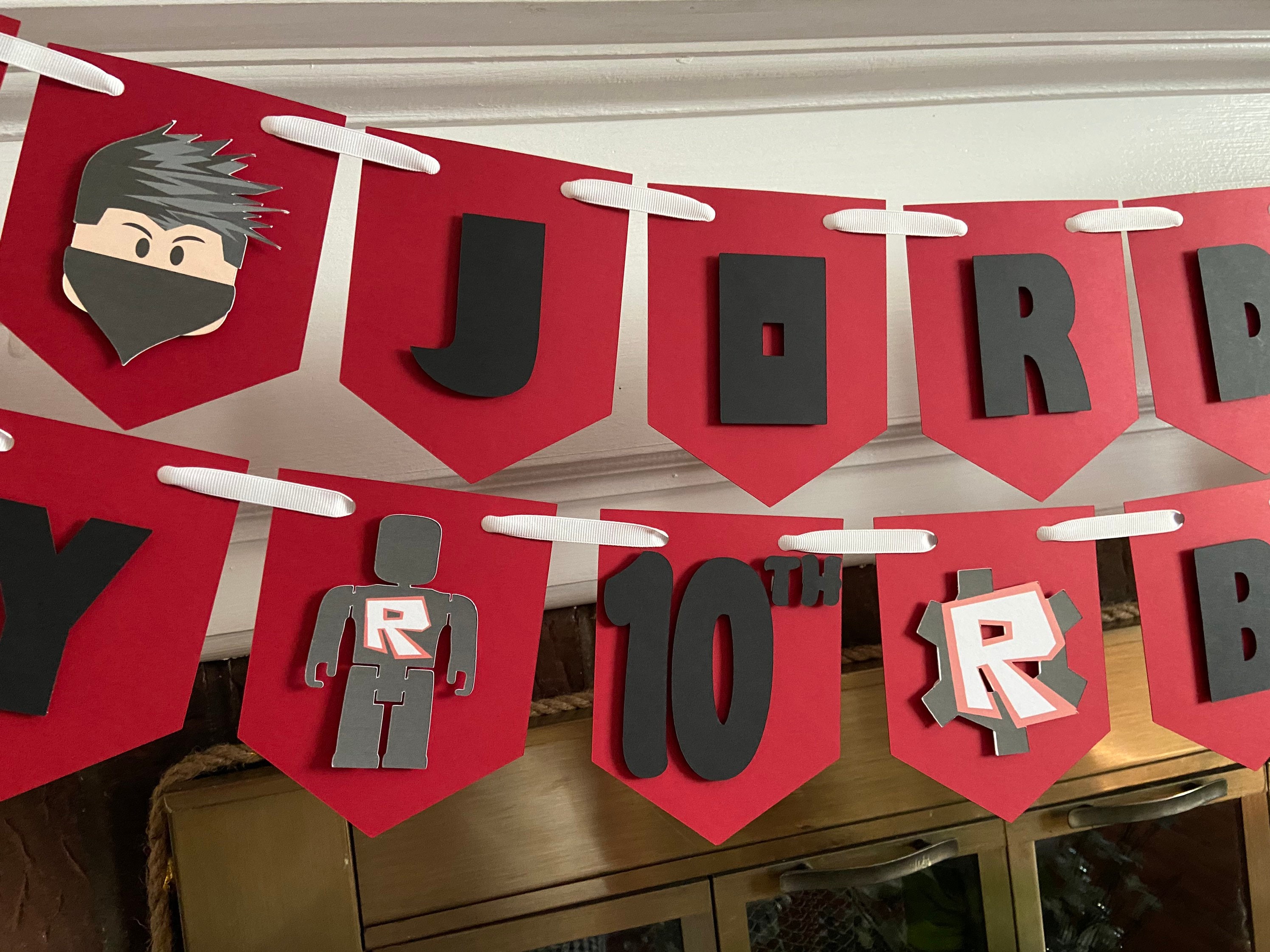 Banner de cumpleaños de Roblox - Etsy España