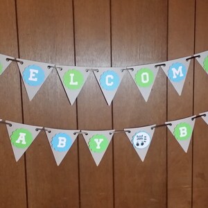 Babyshower Banner - Welcome Baby Boy - Etsy