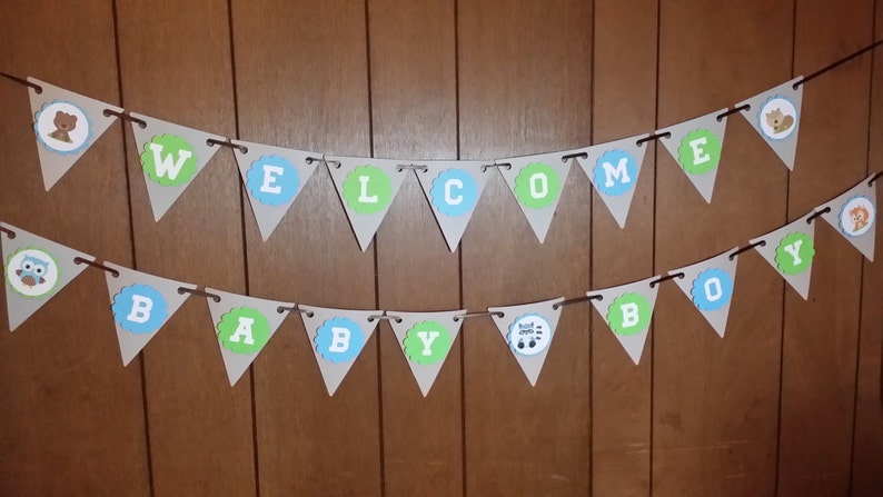 Babyshower Banner Welcome Baby Boy - Etsy