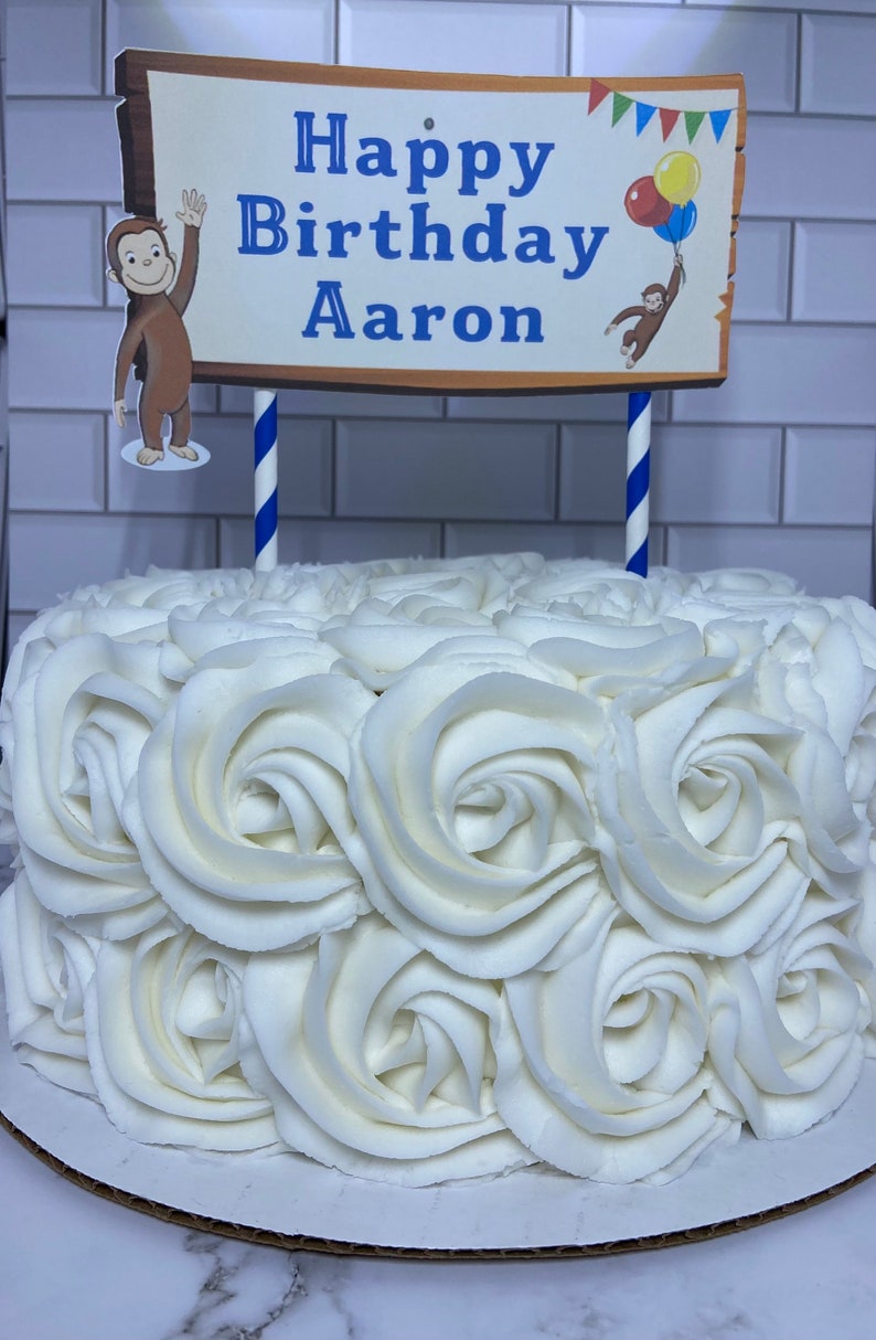 Curious George Cake Topper - Etsy