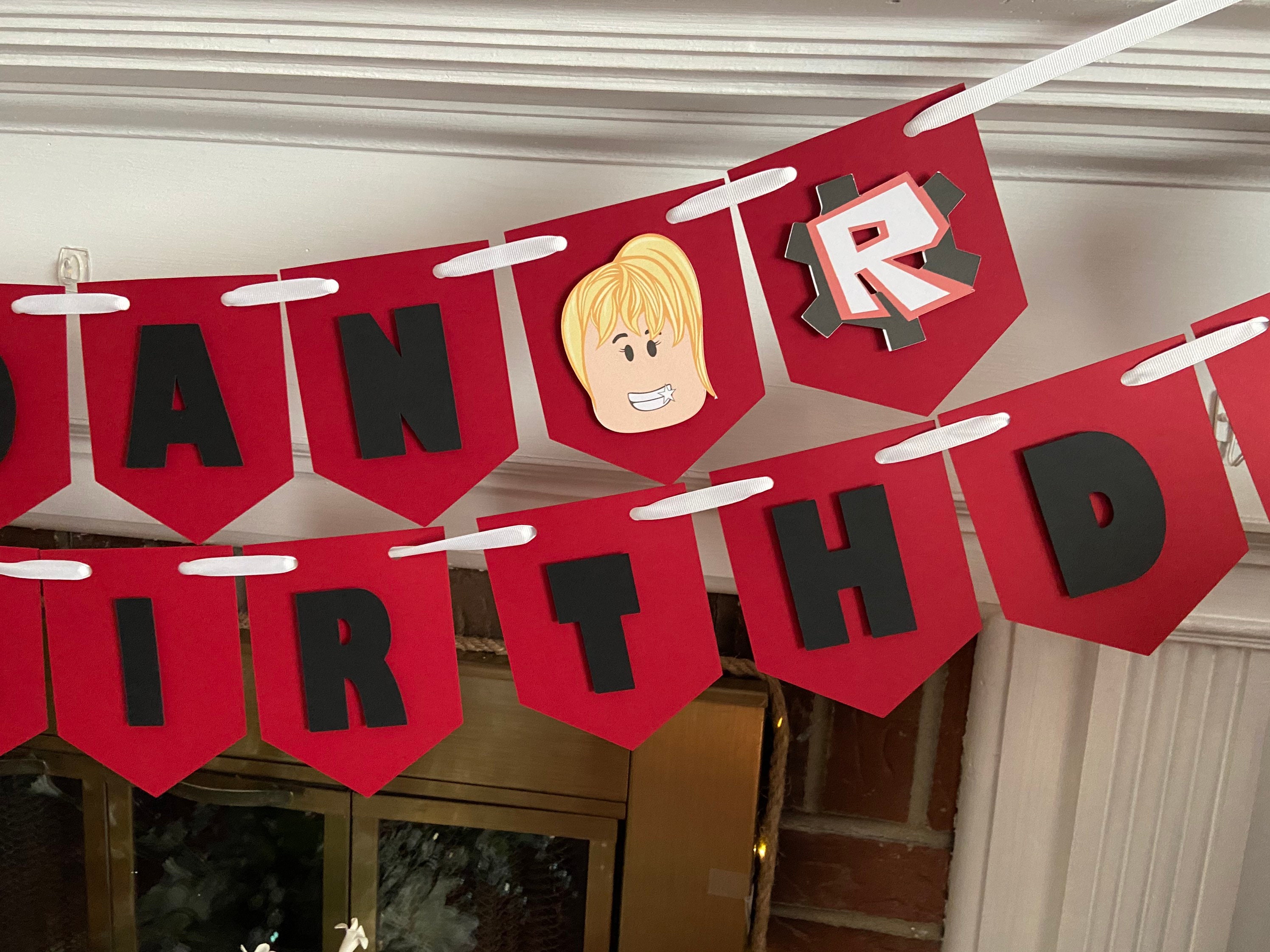 Banner de cumpleaños de Roblox - Etsy España