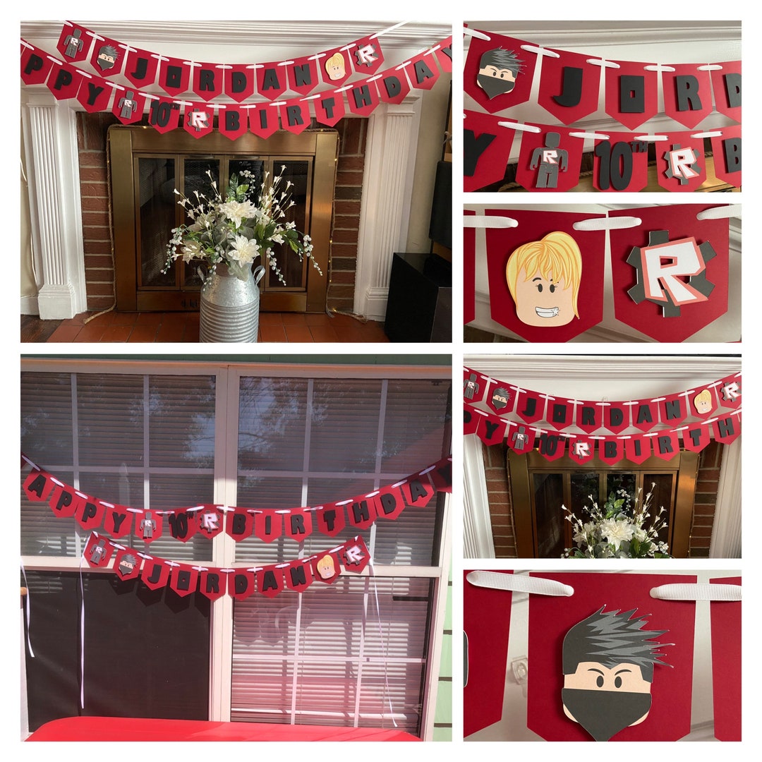 Roblox Birthday Banner - Etsy