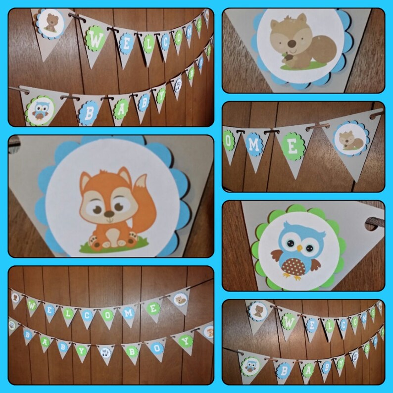 Babyshower Banner - Welcome Baby Boy - Etsy