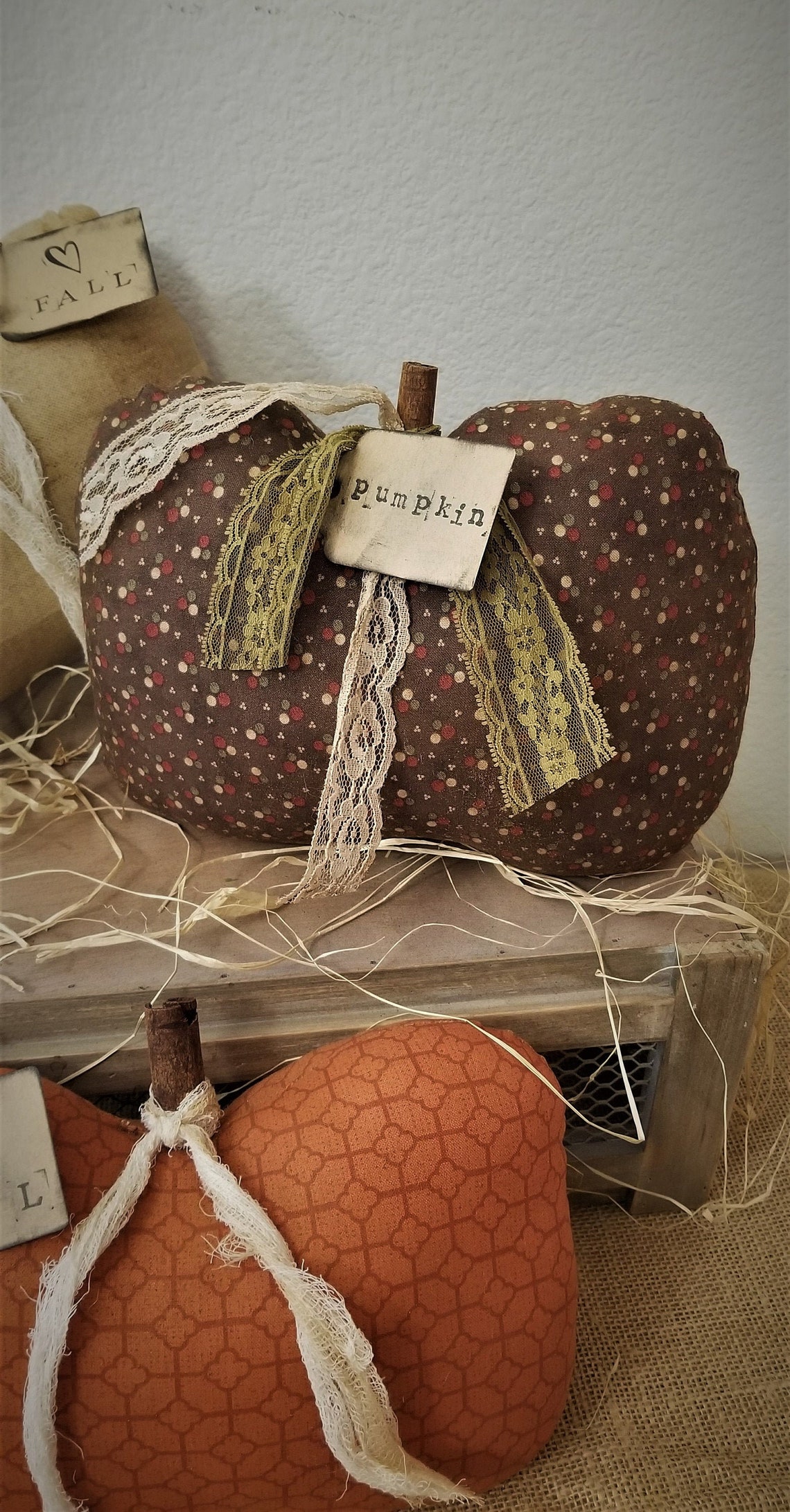 Primitive Pumpkins Fall Decor OFG FAPM Farmhouse Pumpkins | Etsy