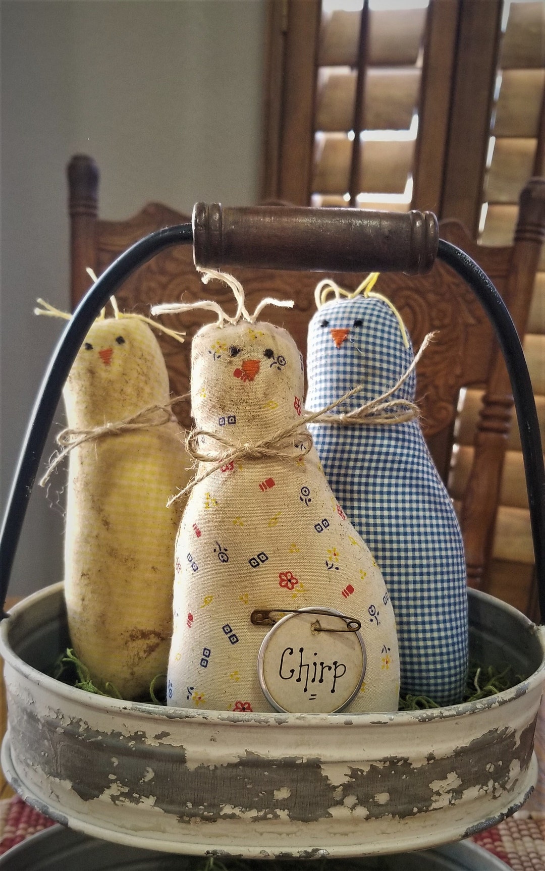 Primitive Chick Bowl Fillers, Spring Chicks, Spring Decor, Easter Decor, Easter Chicks, FAPM ...