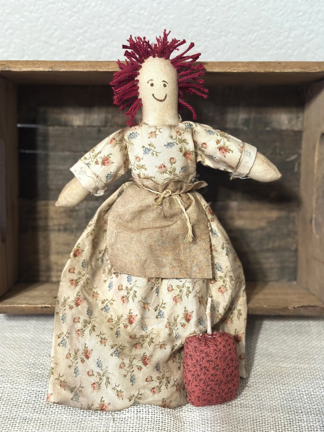 Primitive Fall Doll, Fall Doll, Prim Doll, Autumn Doll, FAPM, Shelf ...