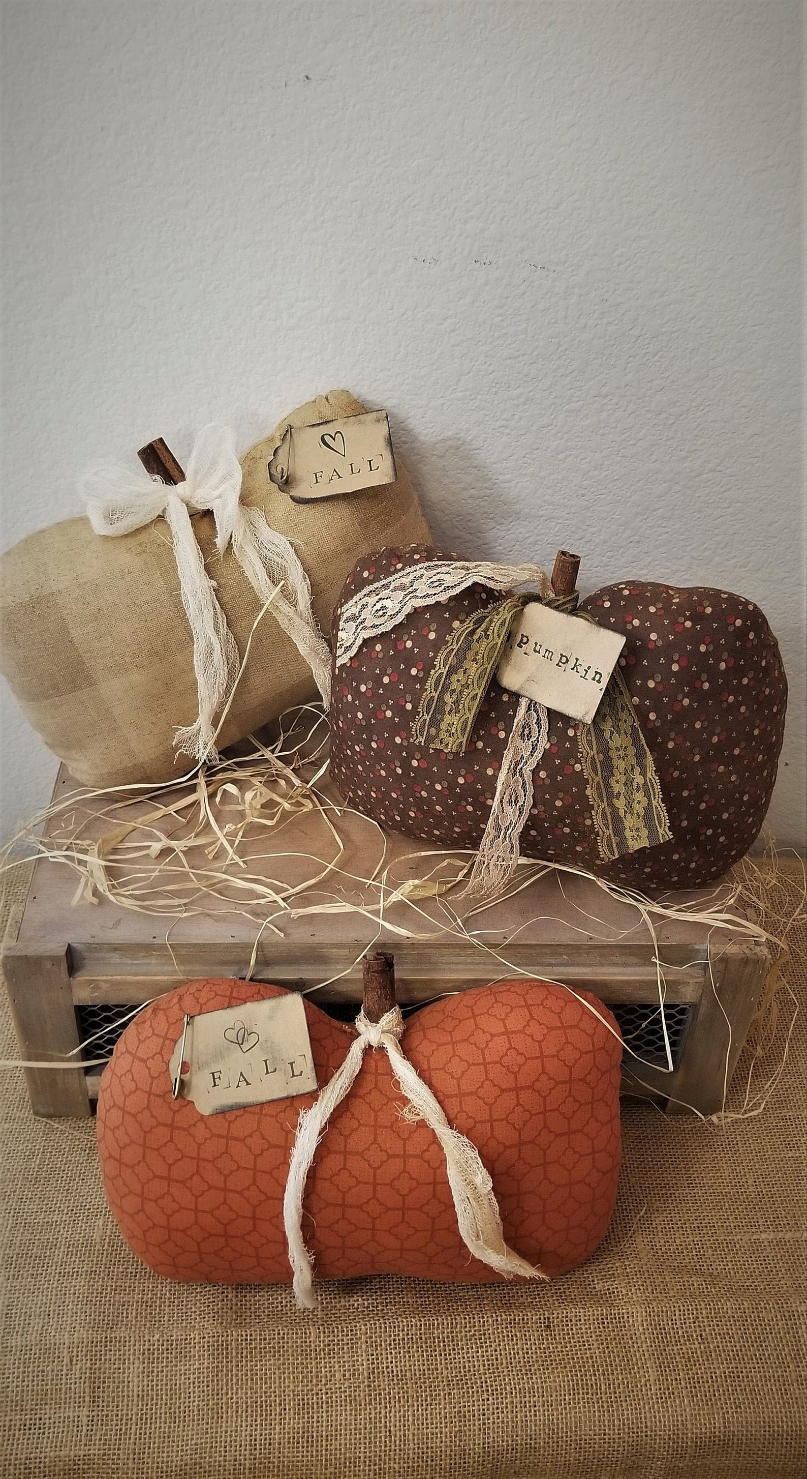 Primitive Pumpkins Fall Decor OFG FAPM Farmhouse Pumpkins | Etsy