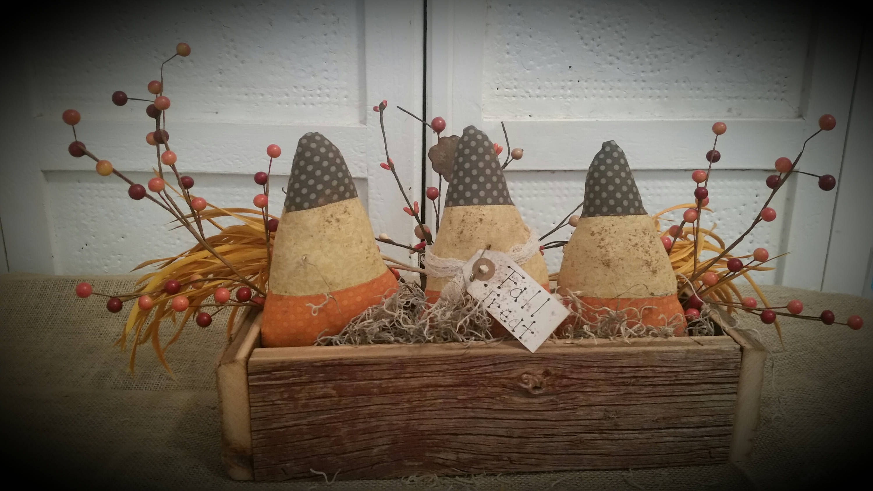 Mini primitive candy corn bowl fillers candy corn tucks Fall | Etsy