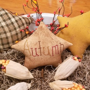 Primitive Autumn Star Bowl Fillers Autumn Decor Tucks Fall - Etsy