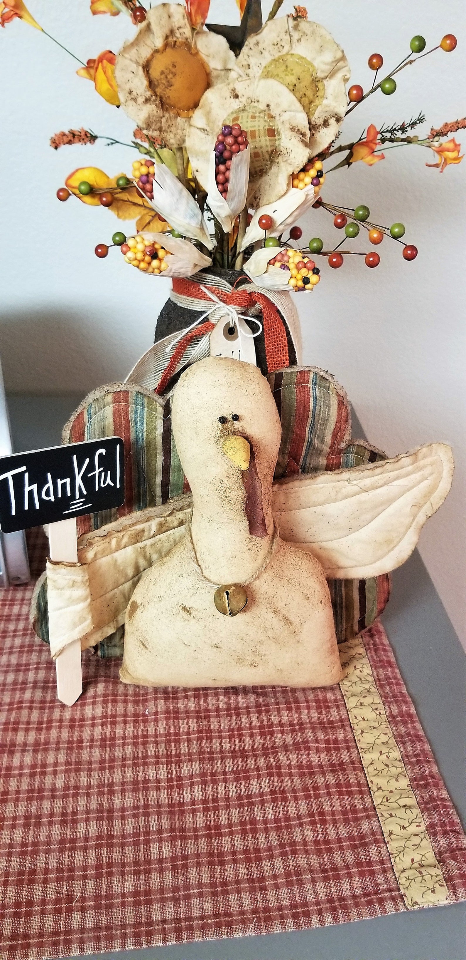 Primitive Turkey Tuck Thanksgiving Turkey Fall Decor | Etsy