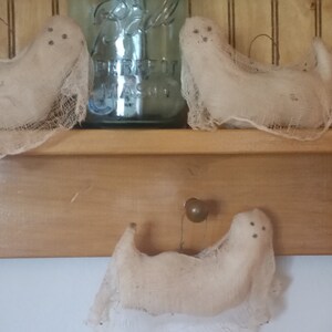 Primitive Halloween Ghost Ornaments, Ghost Peg Hangers,halloween Tucks ...