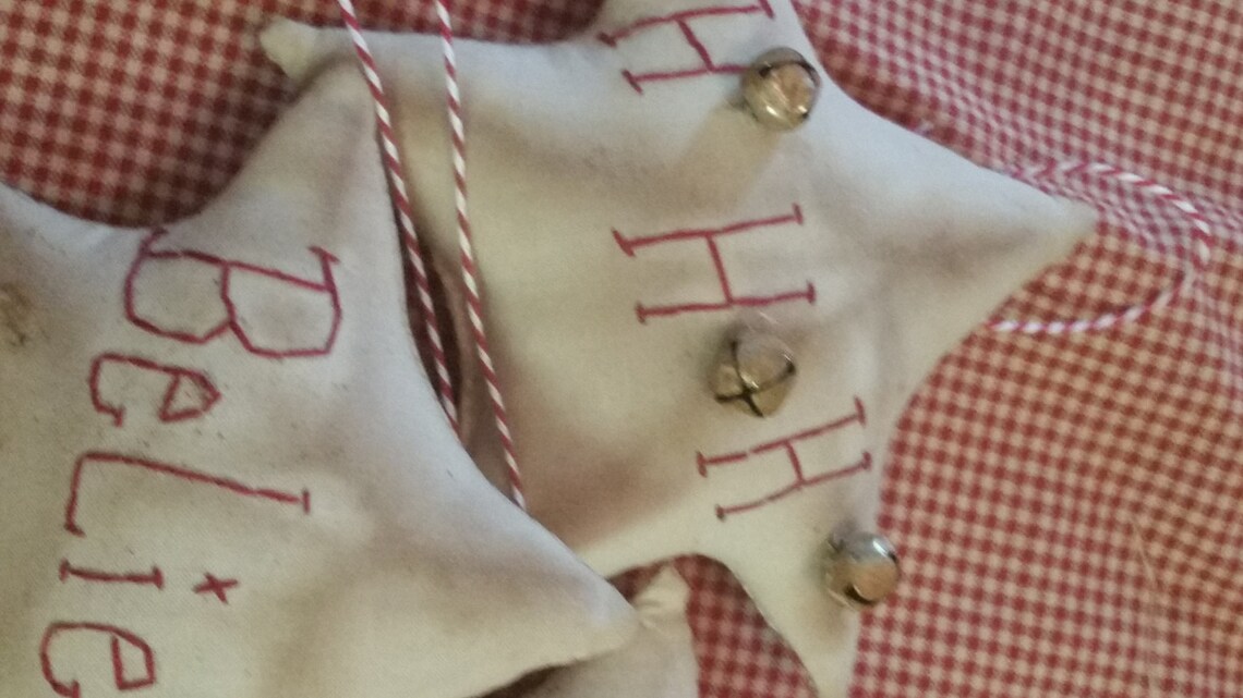 Very Primitive Christmas Tree Ornaments, Primitive Muslin Ornaments ...