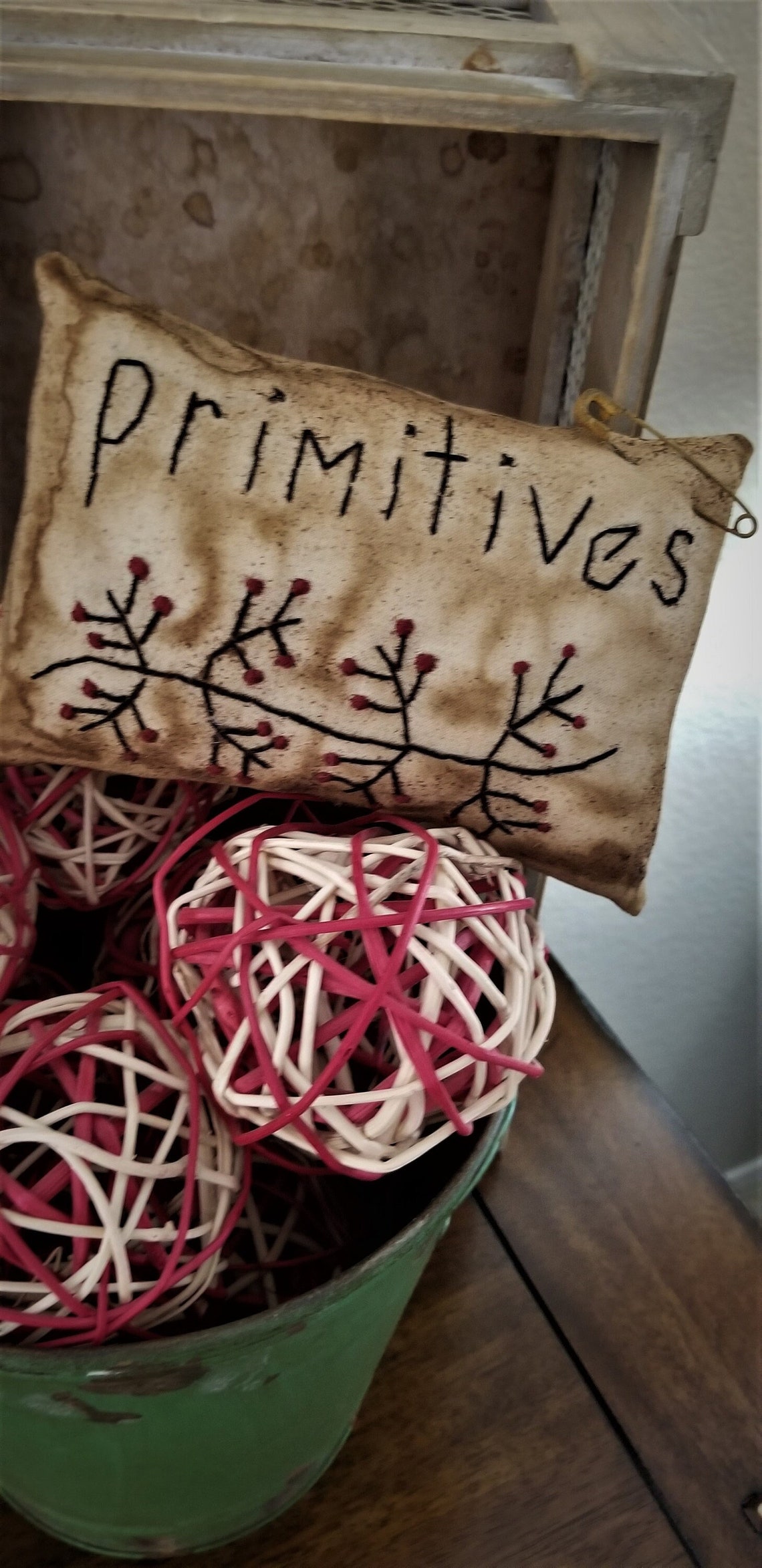 Primitive Pillow Tuck, Prim Pillow, Prim Bowl Filler, FAPM, OFG ...